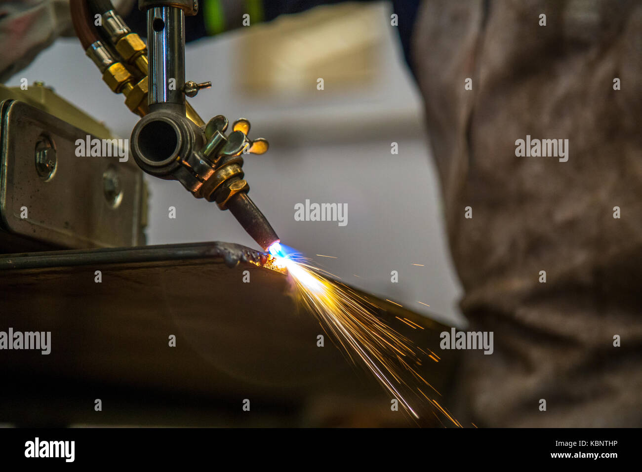 spark industry production man Stock Photo - Alamy