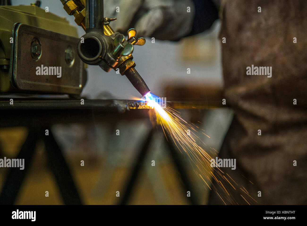 spark industry production man Stock Photo - Alamy