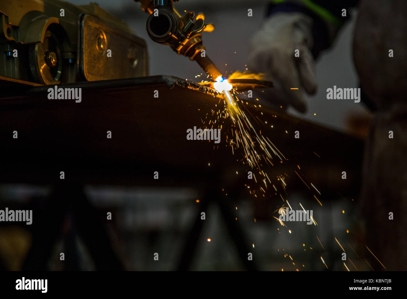 spark industry production man Stock Photo - Alamy