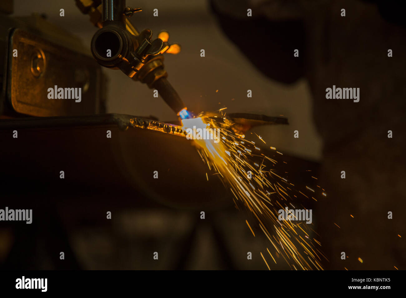 spark industry production man Stock Photo - Alamy