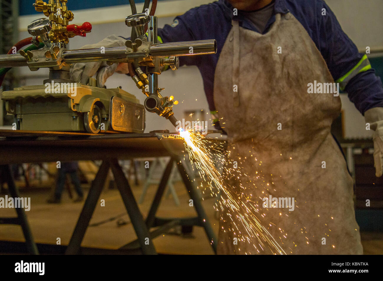 spark industry production man Stock Photo - Alamy