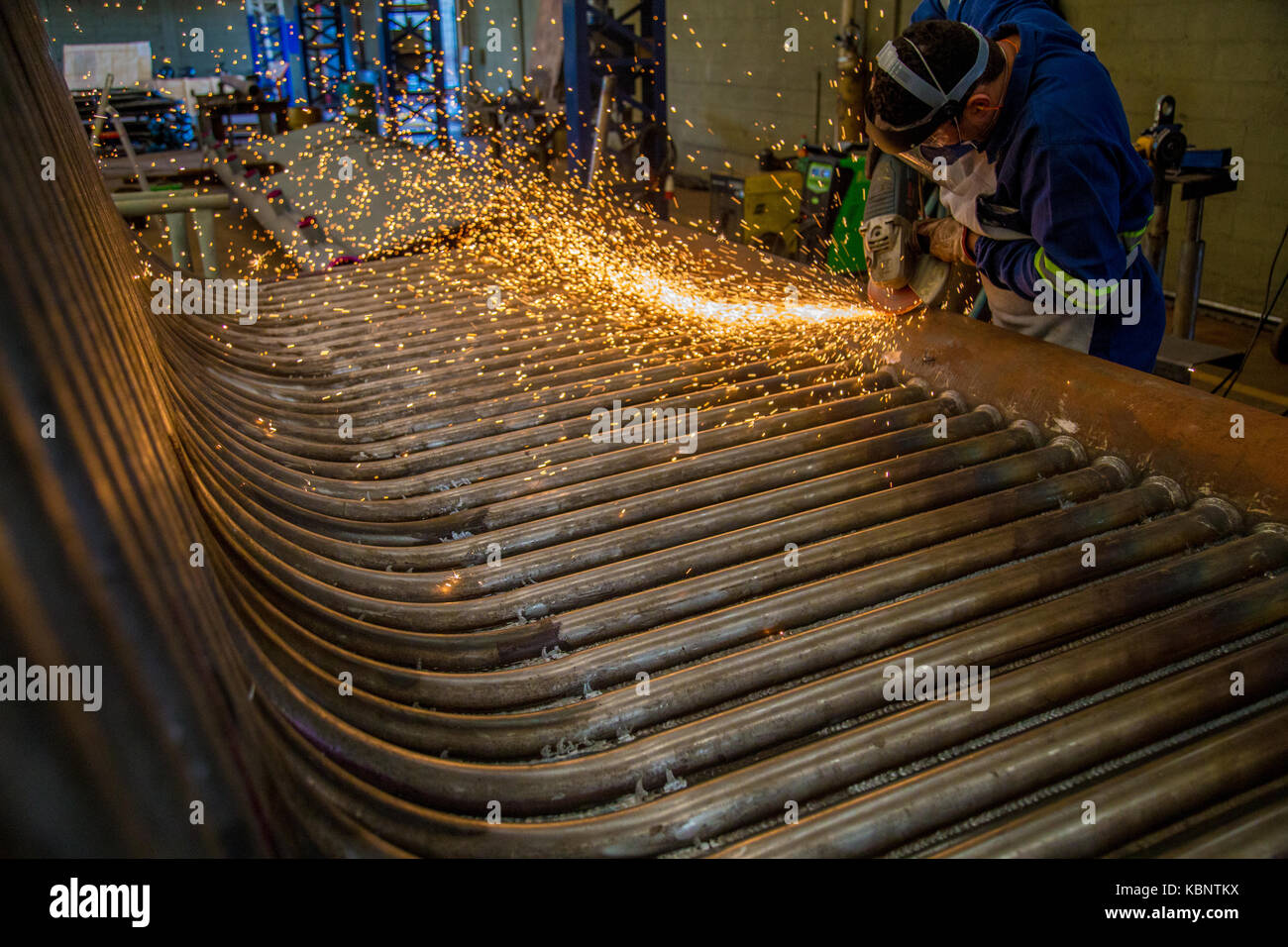 spark industry production man Stock Photo - Alamy