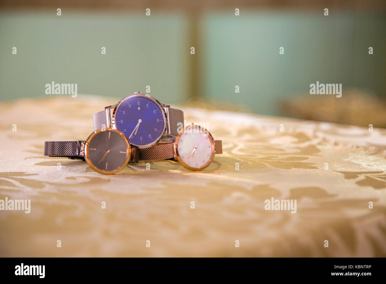 Wristwatch table clock Stock Photo - Alamy
