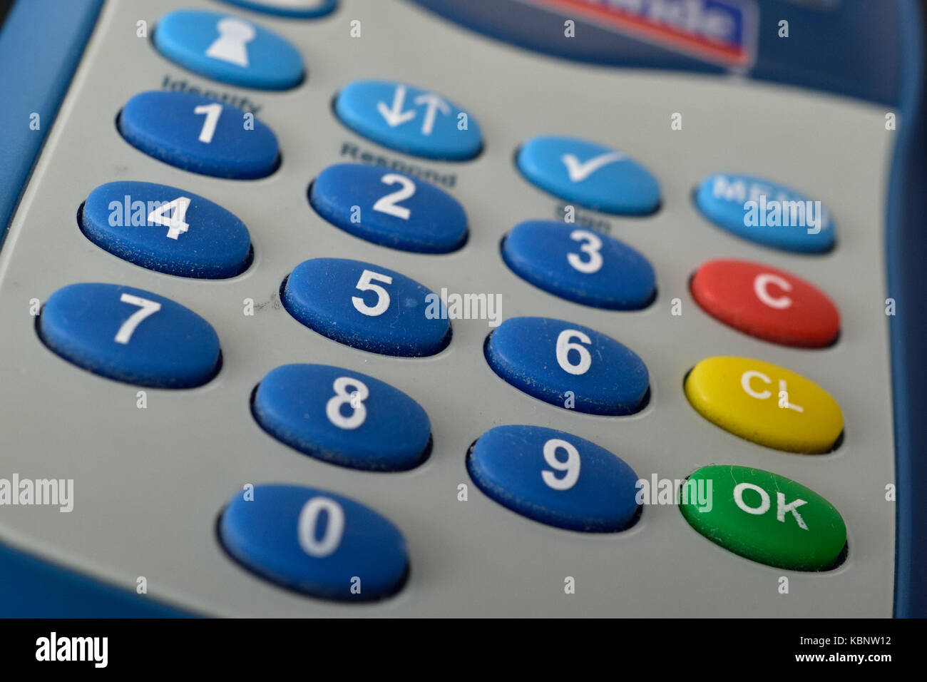 Nationwide chip and pin security card reader Stock Photo - Alamy