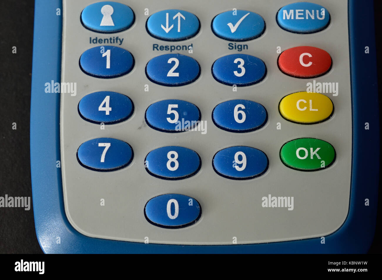 Internet banking debit card reader hi-res stock photography and images ...