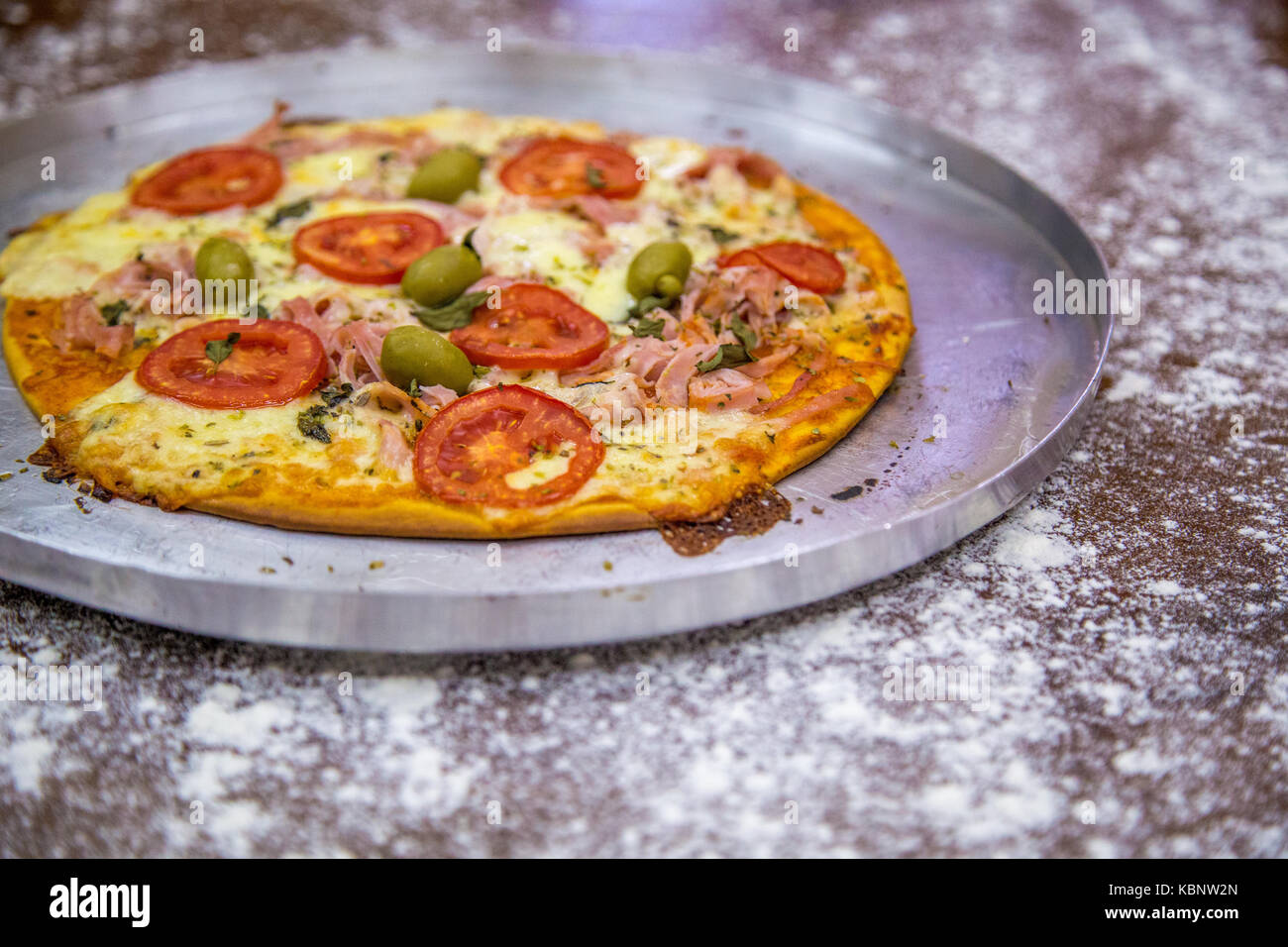 pizza rustic brazil Stock Photo - Alamy