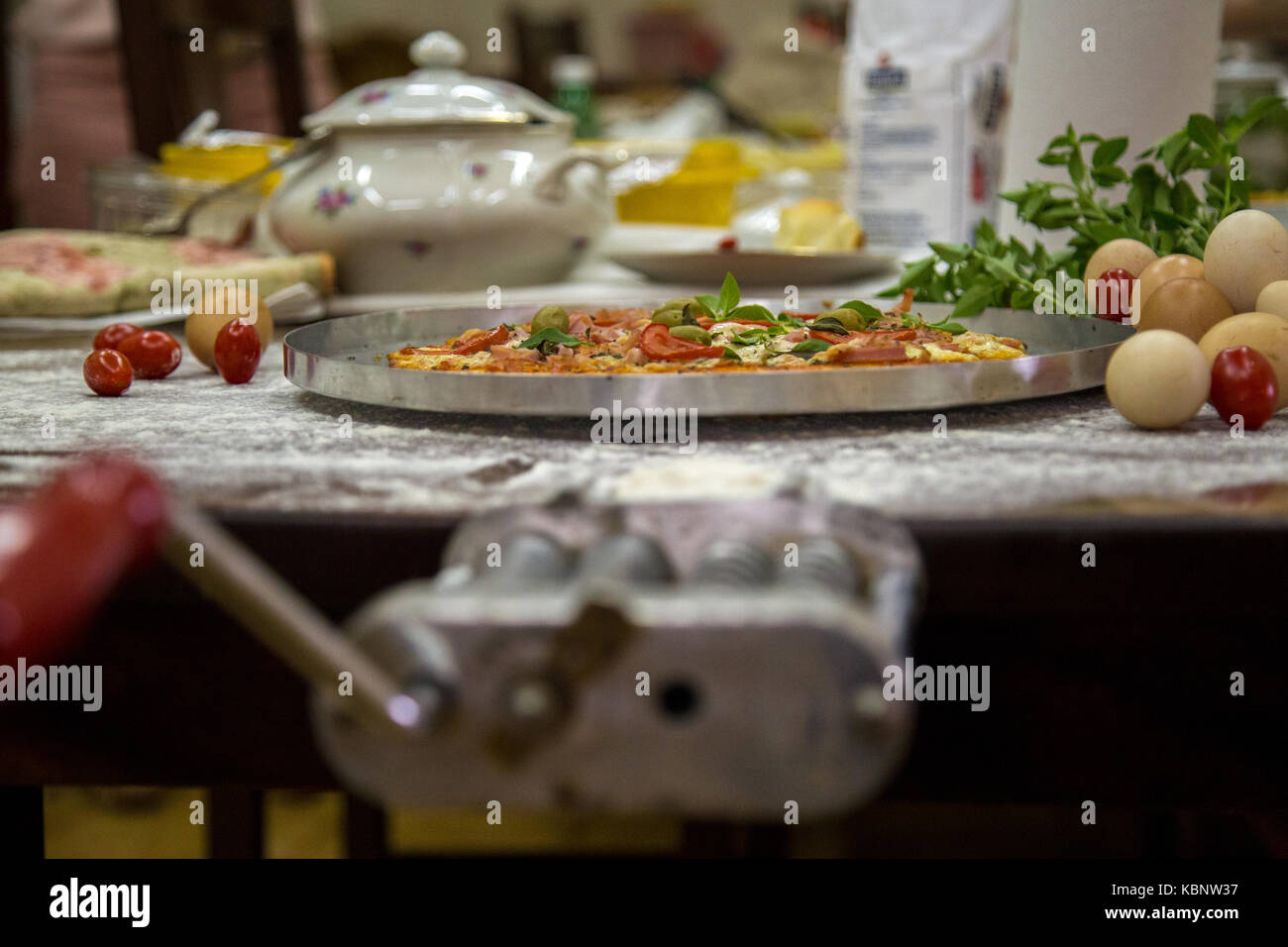 pizza rustic brazil Stock Photo - Alamy