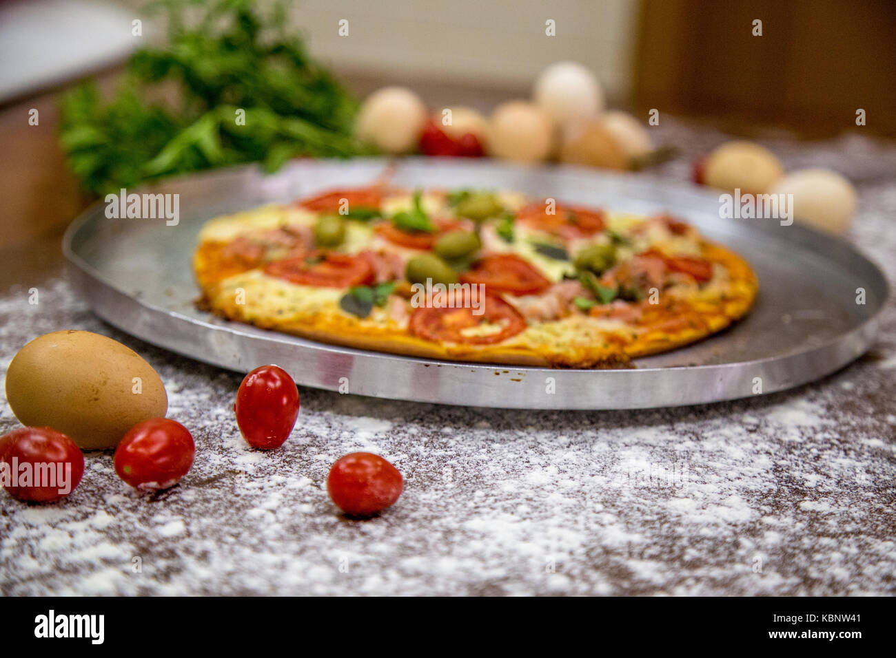 pizza rustic brazil Stock Photo - Alamy