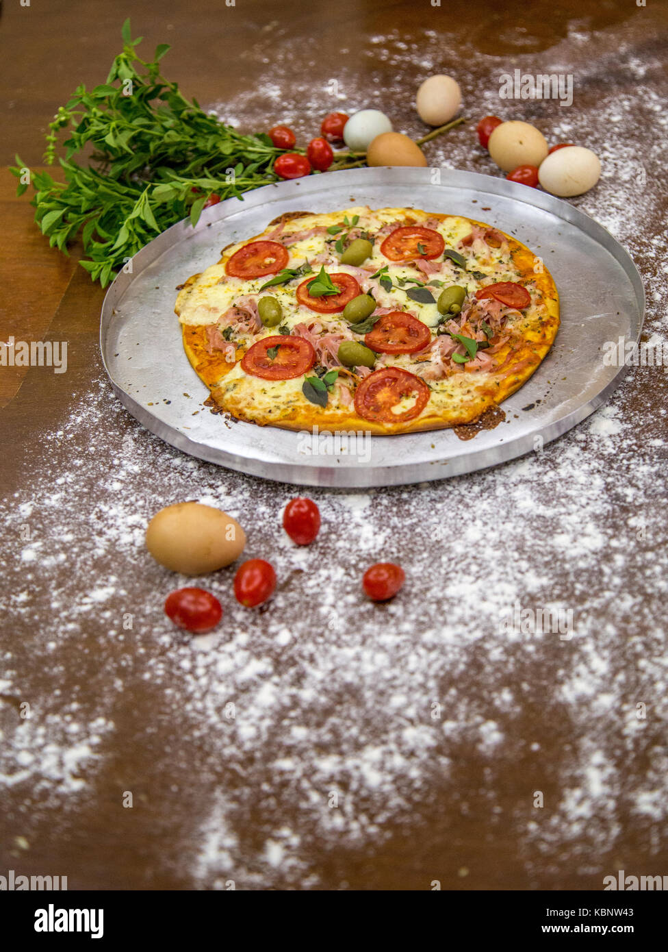 pizza rustic brazil Stock Photo - Alamy