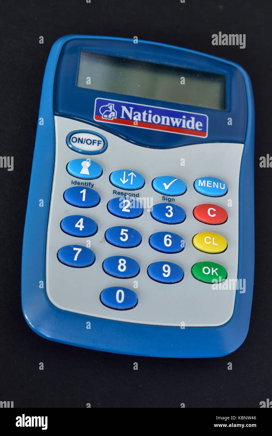 Nationwide chip and pin security card reader Stock Photo - Alamy