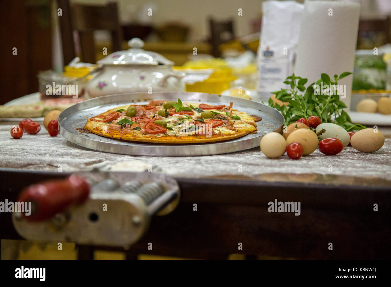 pizza rustic brazil Stock Photo - Alamy