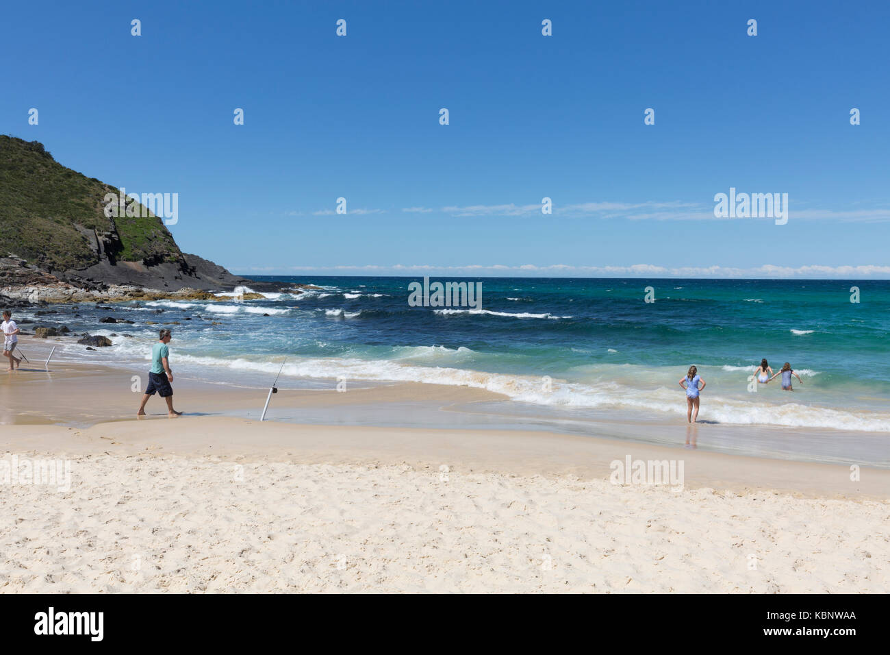 Cellito beach at Sandbar on the mid north coast of new south wales ...