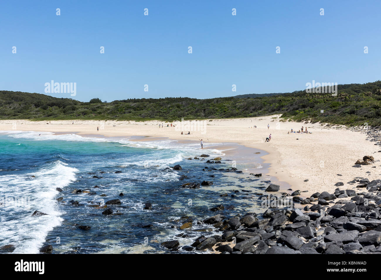 Cellito beach at Sandbar on the mid north coast of new south wales ...
