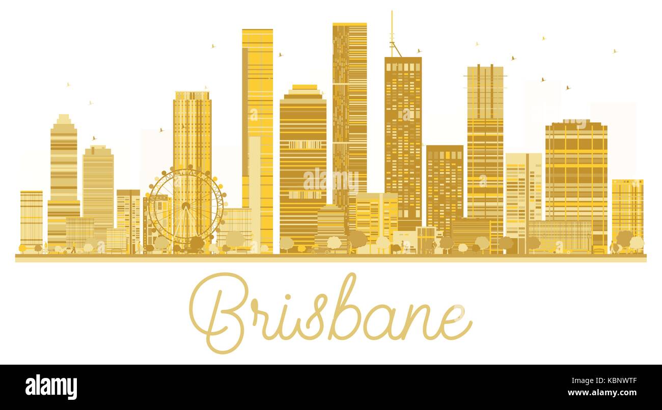 Brisbane city skyline Stock Vector Images - Alamy