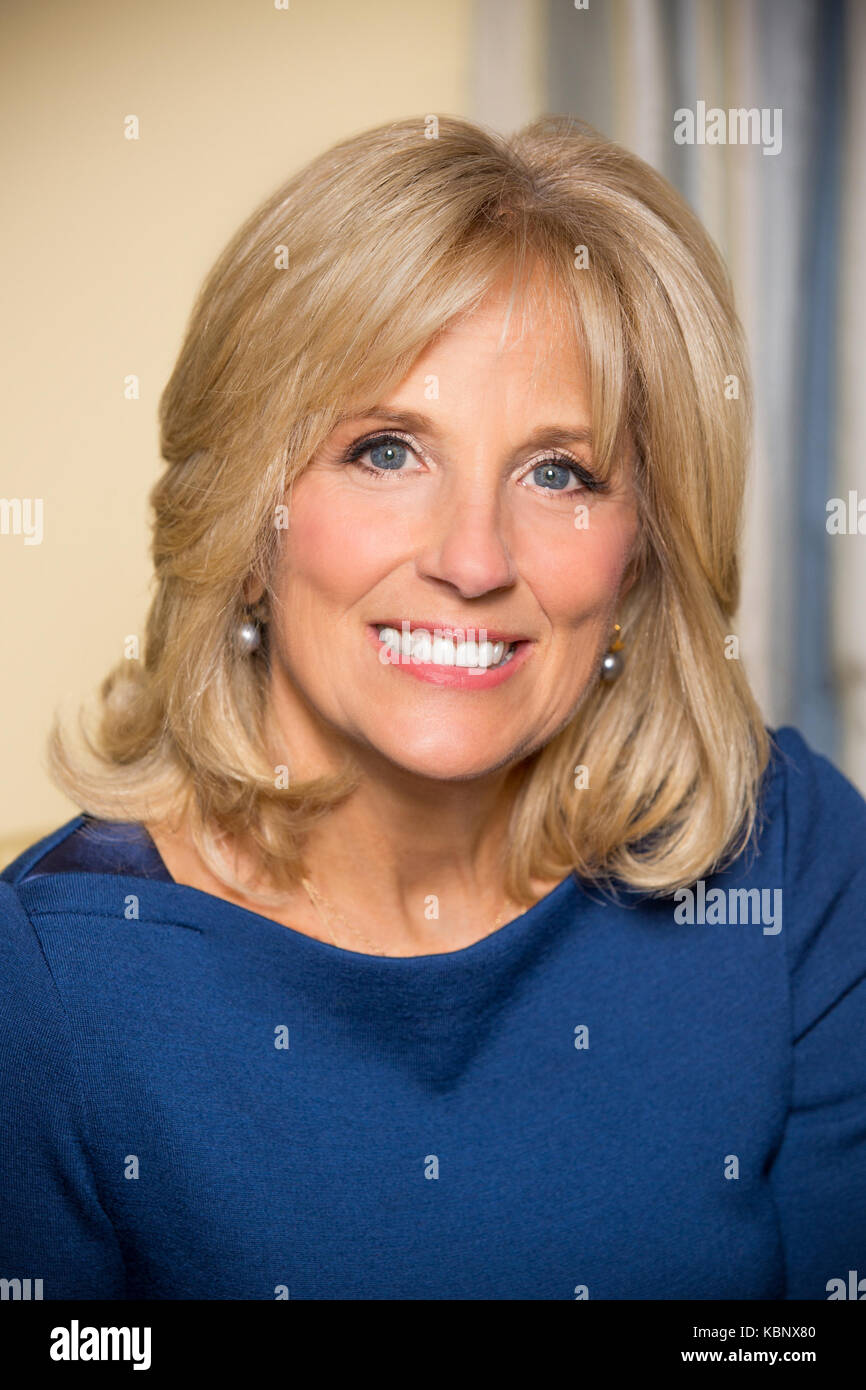 WASHINGTON - FEBRUARY 2013: Jill Biden poses for the official portrait ...