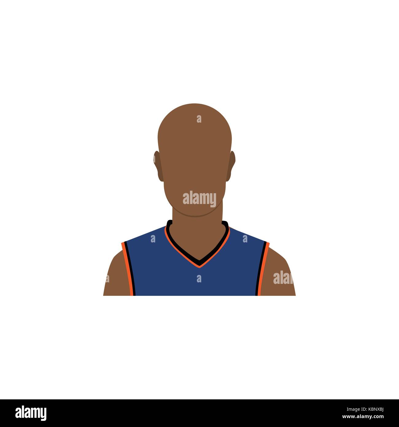 Vector illustration male, man avatar profile icon in sport clothes ...