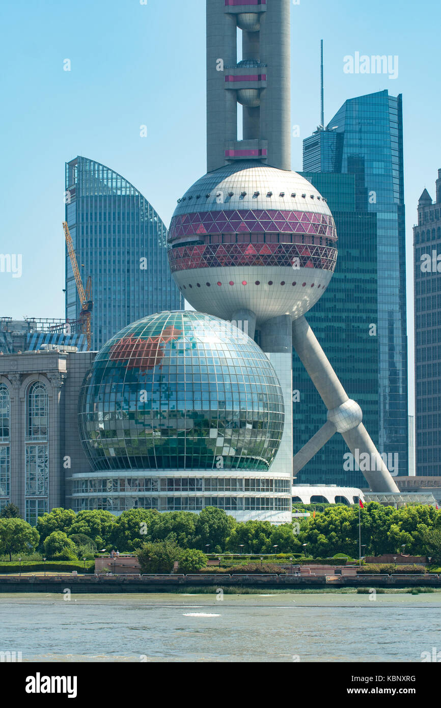 Close Up of Pudong Side the Bund, Shanghai, China Stock Photo - Alamy