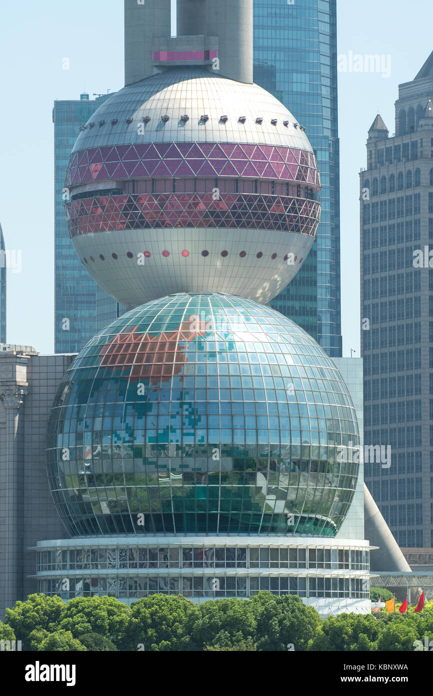 Close Up of Pudong Side of the Bund, Shanghai, China Stock Photo - Alamy
