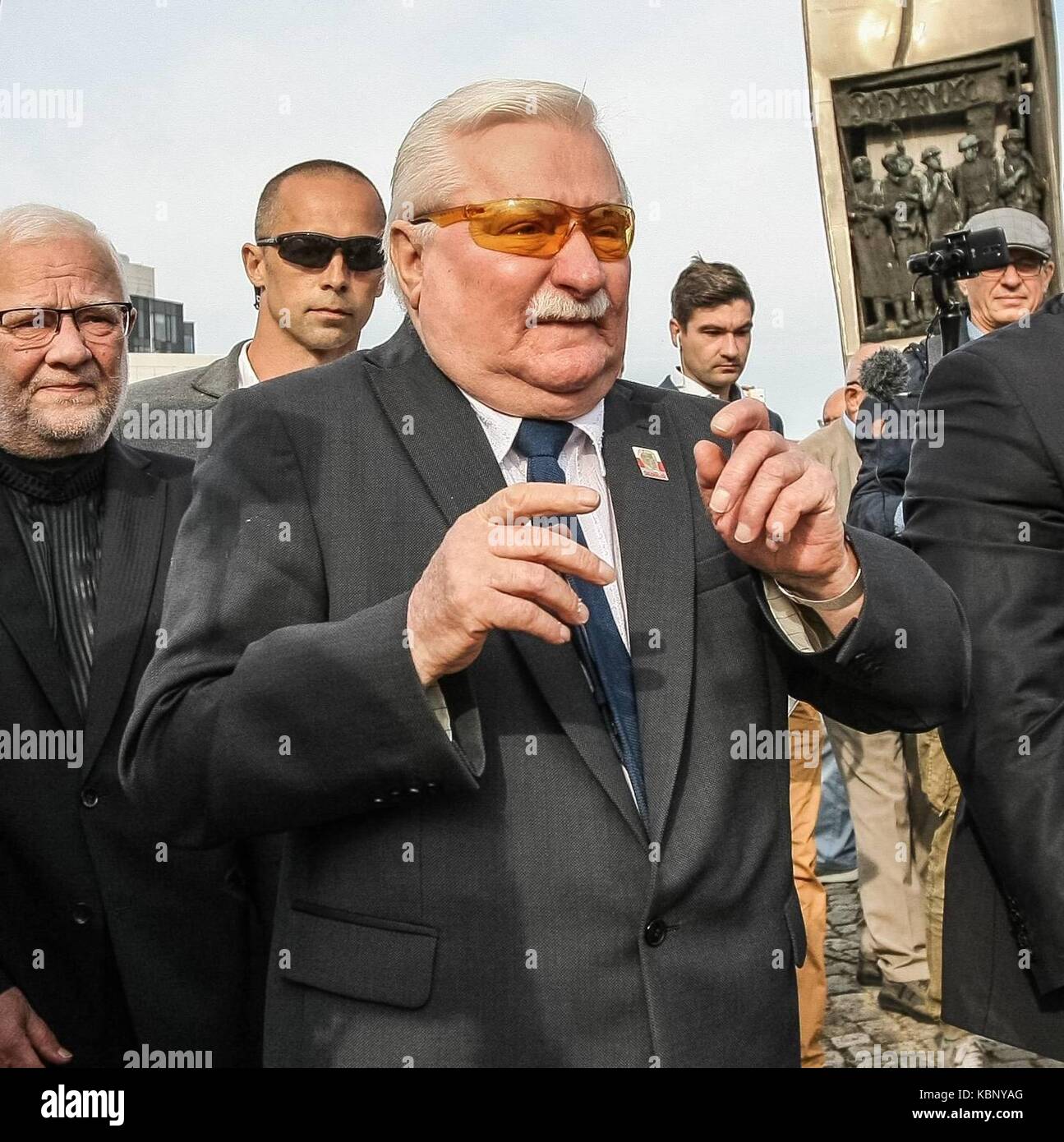 Former President of Poland and First Solidarity Movement leader Lech ...
