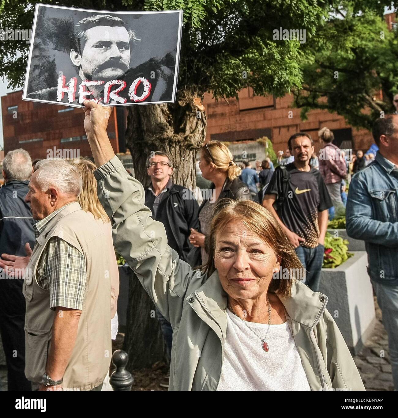 Former President of Poland and First Solidarity Movement leader Lech ...