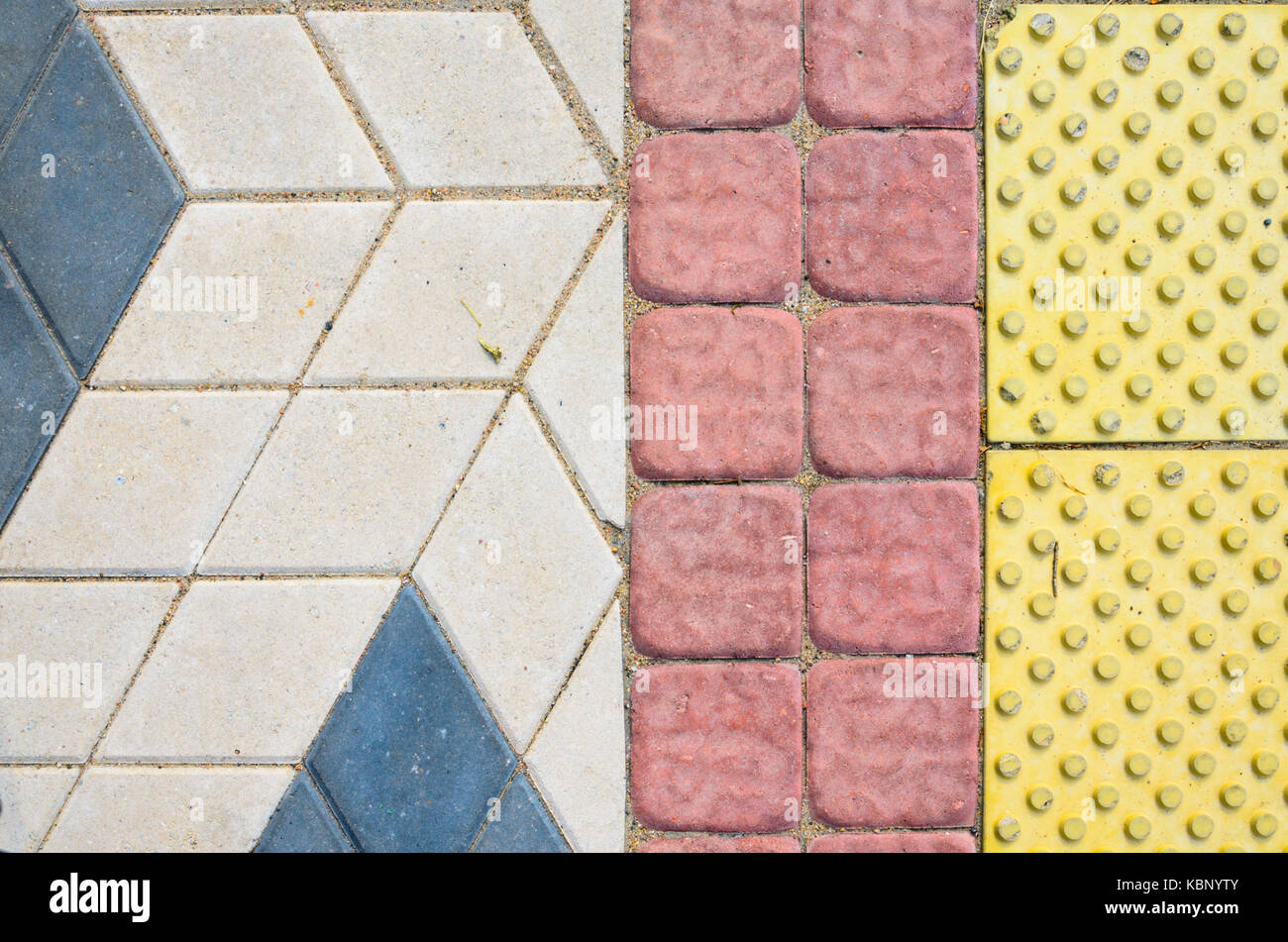 Tactile Paving Slabs Texture . Blind way.Traffic route for blind ...