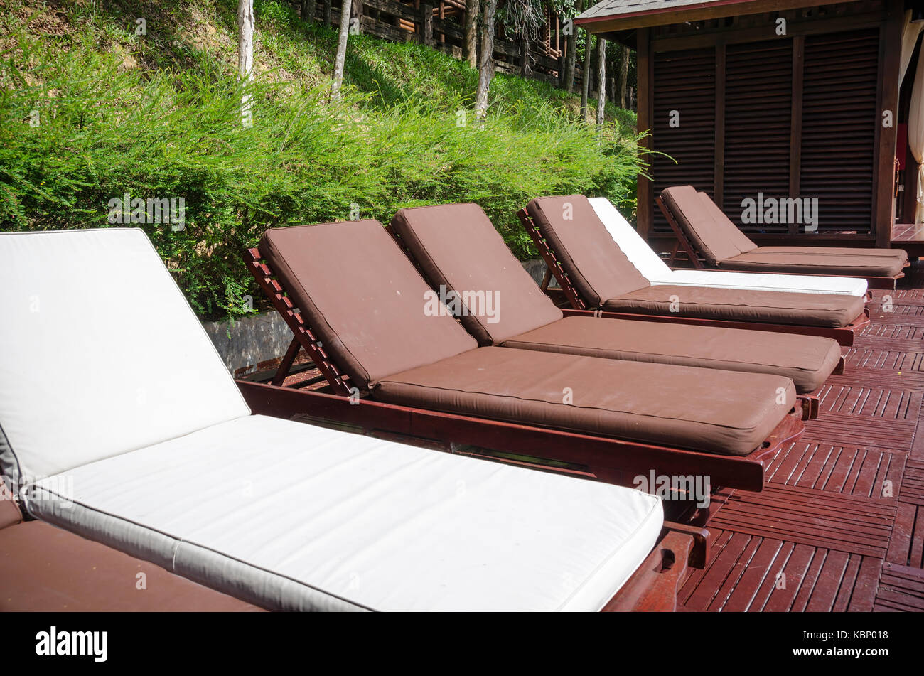 Pool Chair - Luxury and comfortable pool chair Stock Photo - Alamy