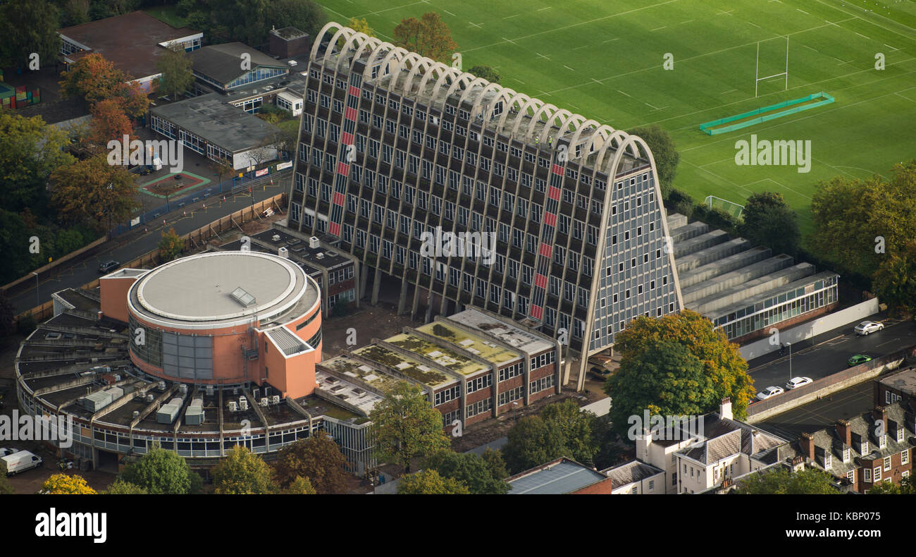 Aerial photo of Toastrack Building Manchester Stock Photo - Alamy