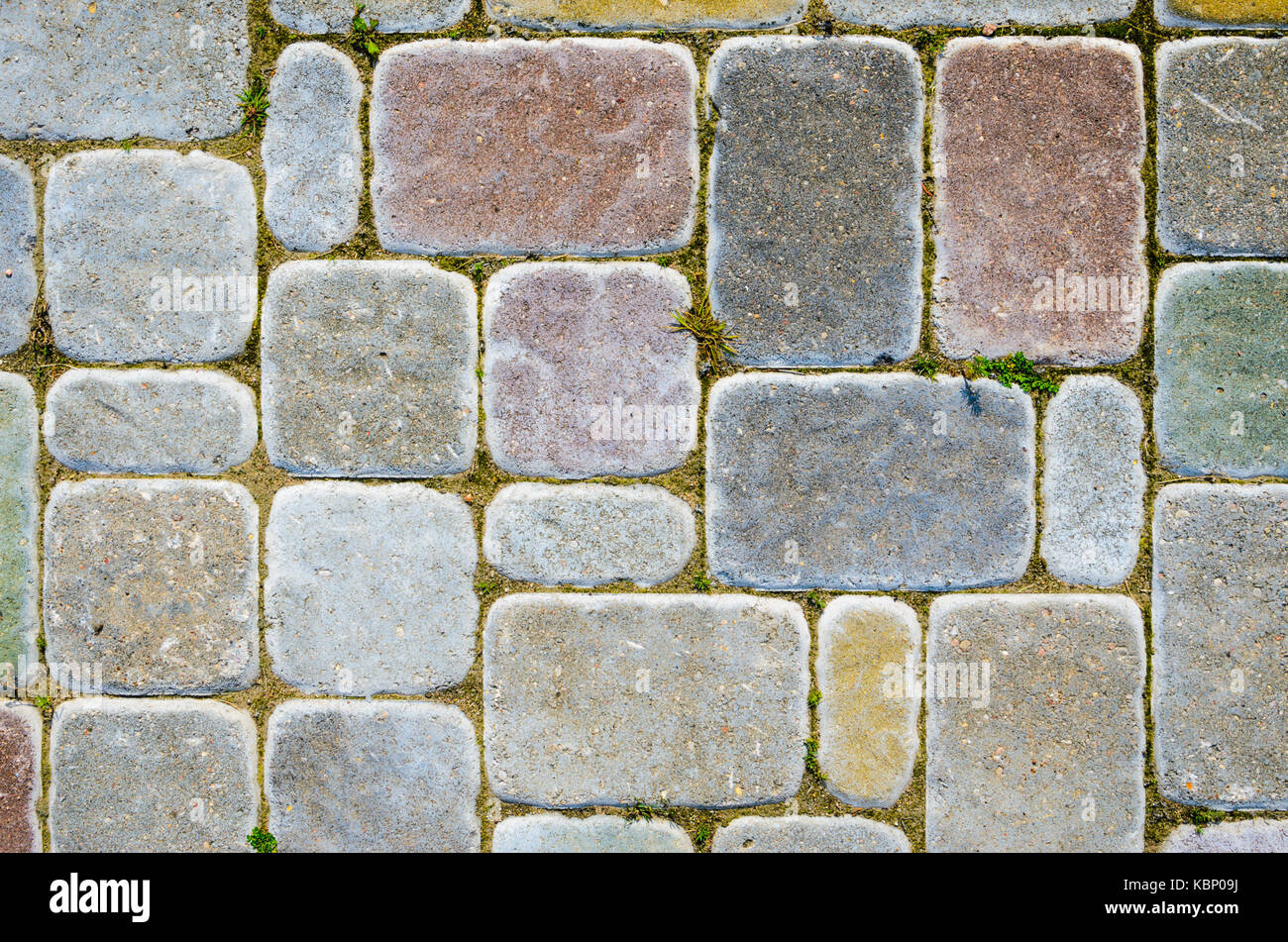 Multicolored Sidewalk Tile Texture. The Texture of Artificial Stone ...