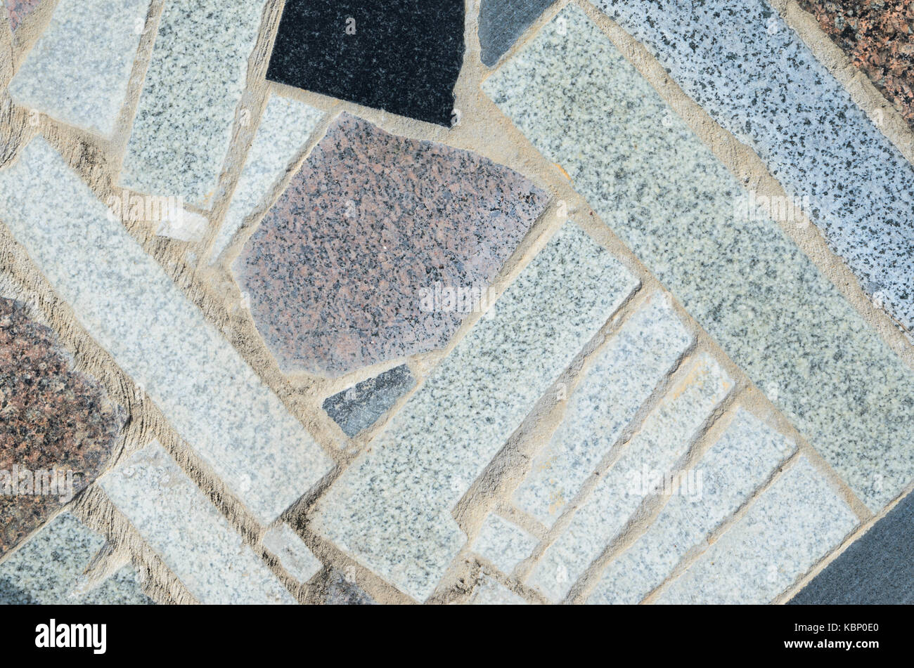 Abstract Cracked Mosaic Texture from Natural Stones Stock Photo - Alamy