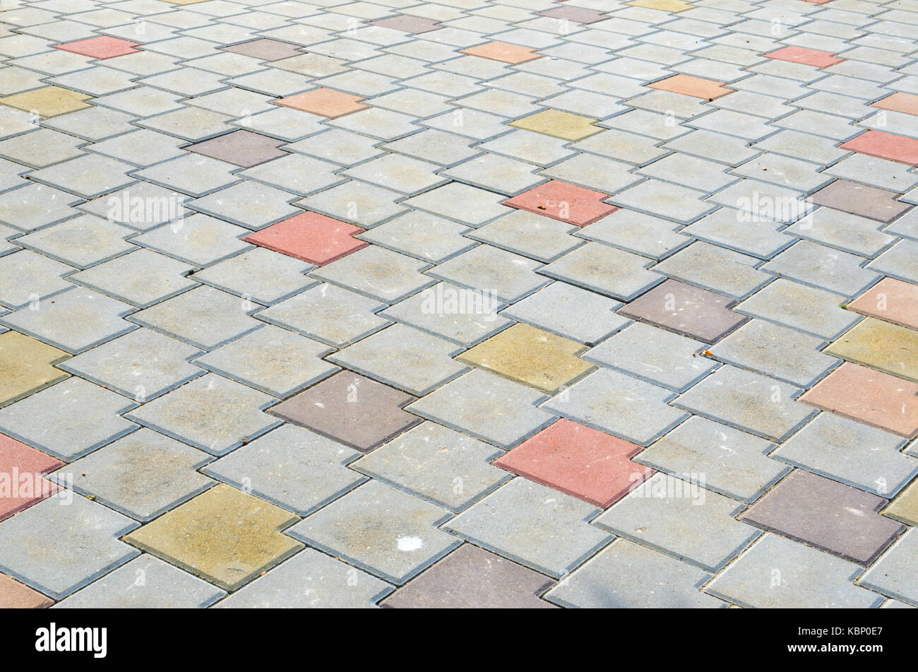 Multicolored Sidewalk Tile Texture. The Texture of Artificial Stone ...