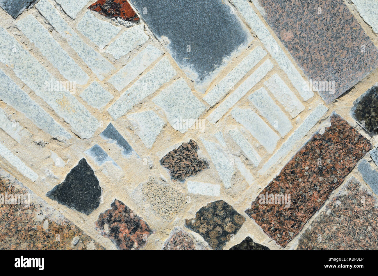 Abstract Cracked Mosaic Texture from Natural Stones Stock Photo - Alamy