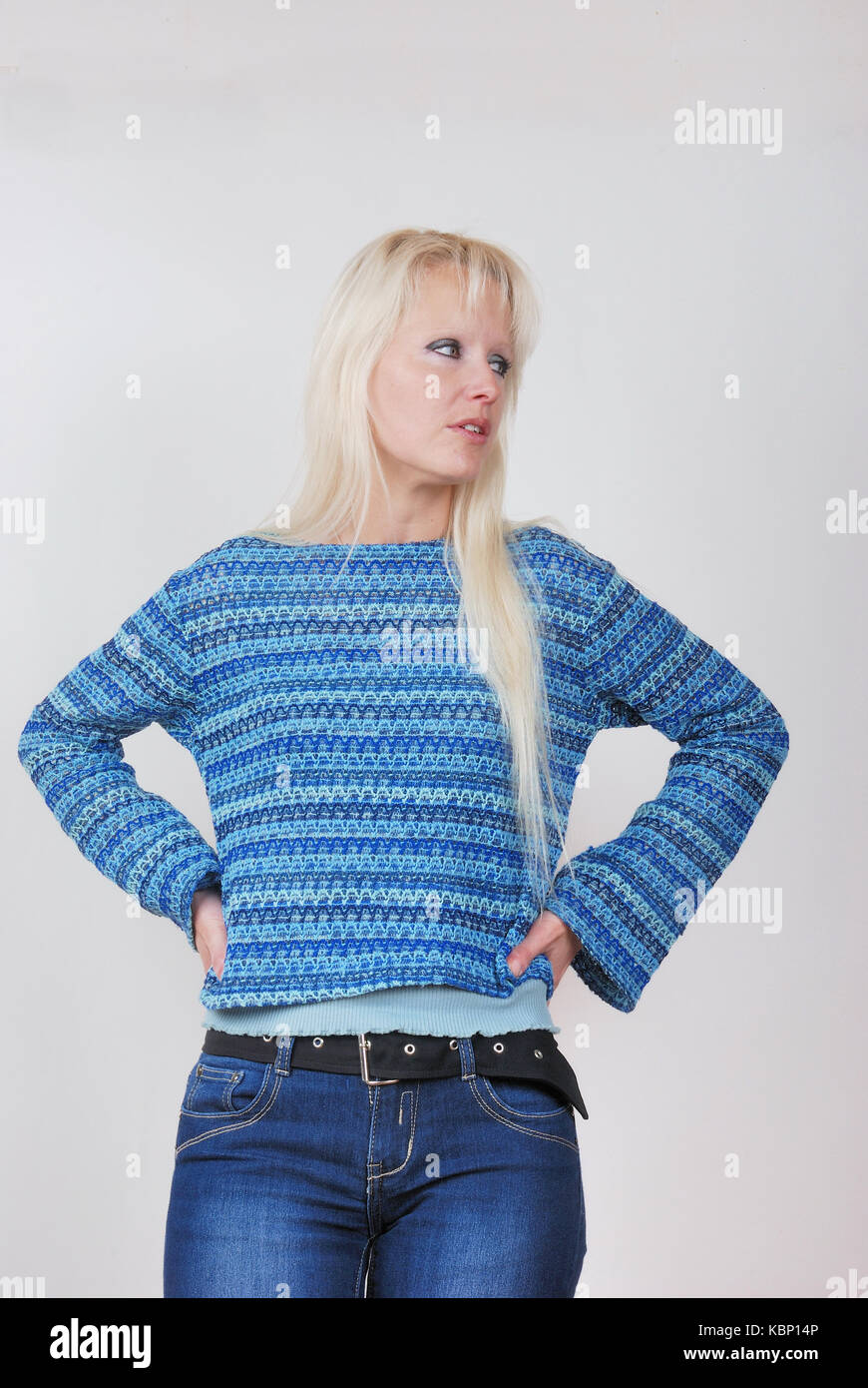 Woman looking somewhere Stock Photo - Alamy