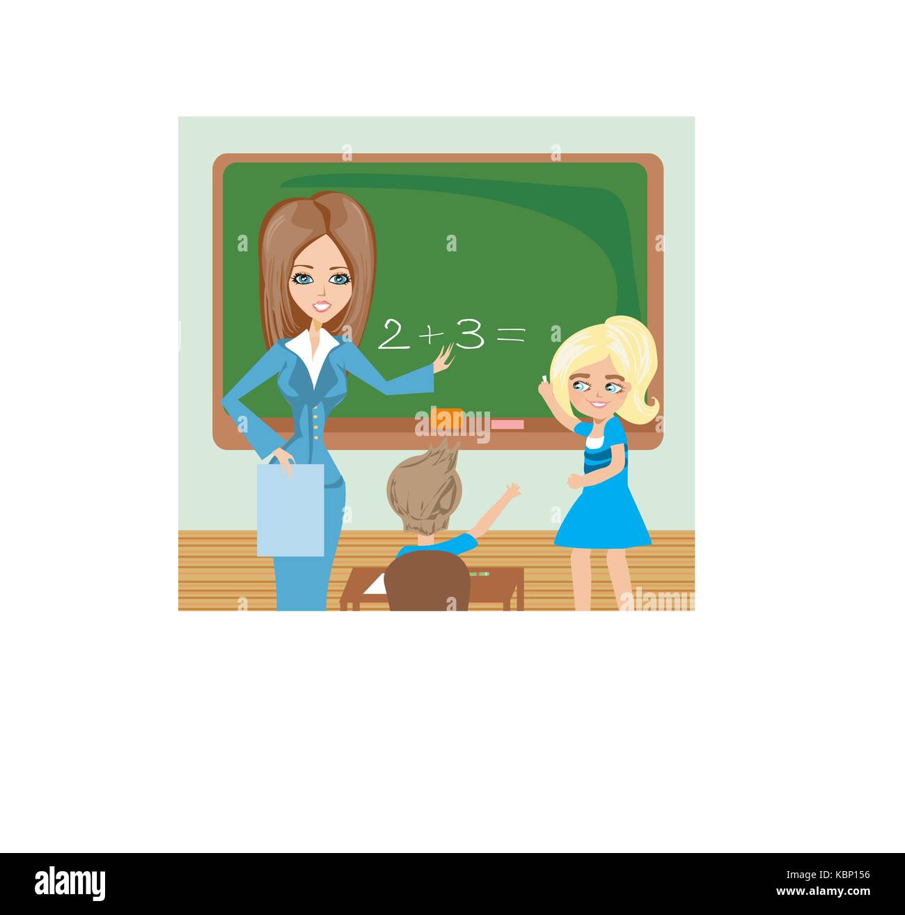 Showing drawing to class Cut Out Stock Images & Pictures - Alamy