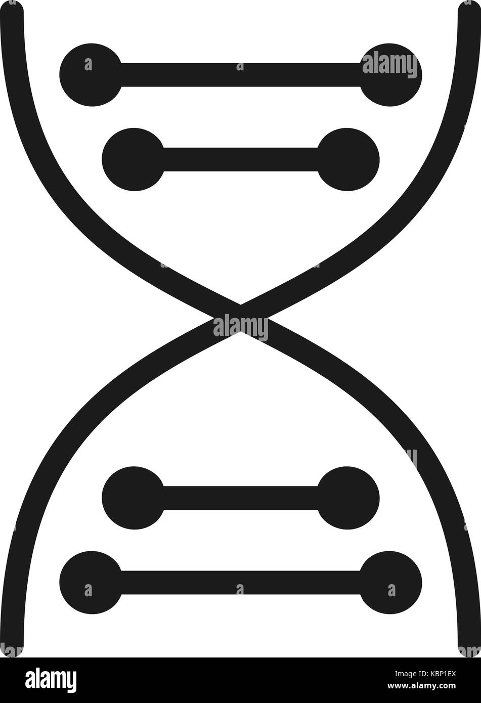 Vector illustration of an icon in the form of a dnk model for an ...
