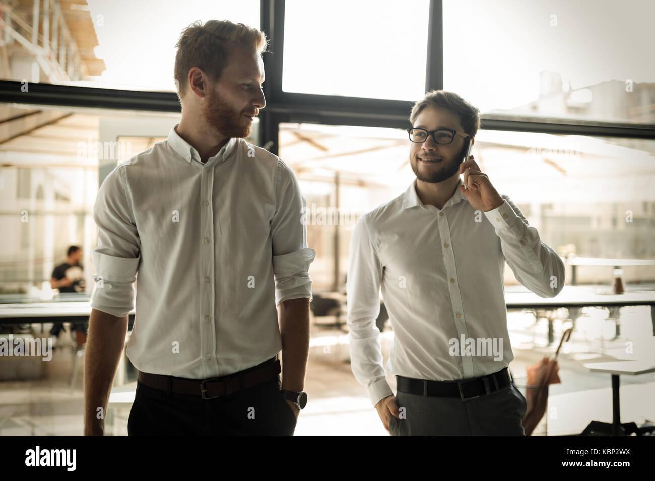 Business people taking a coffee break Stock Photo - Alamy