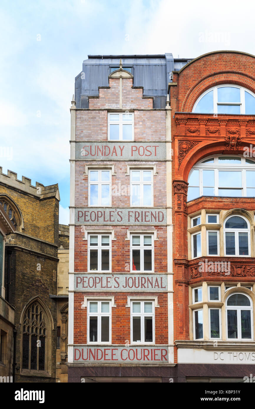 Sunday Post, People's Friend and People's Journal building in Fleet ...