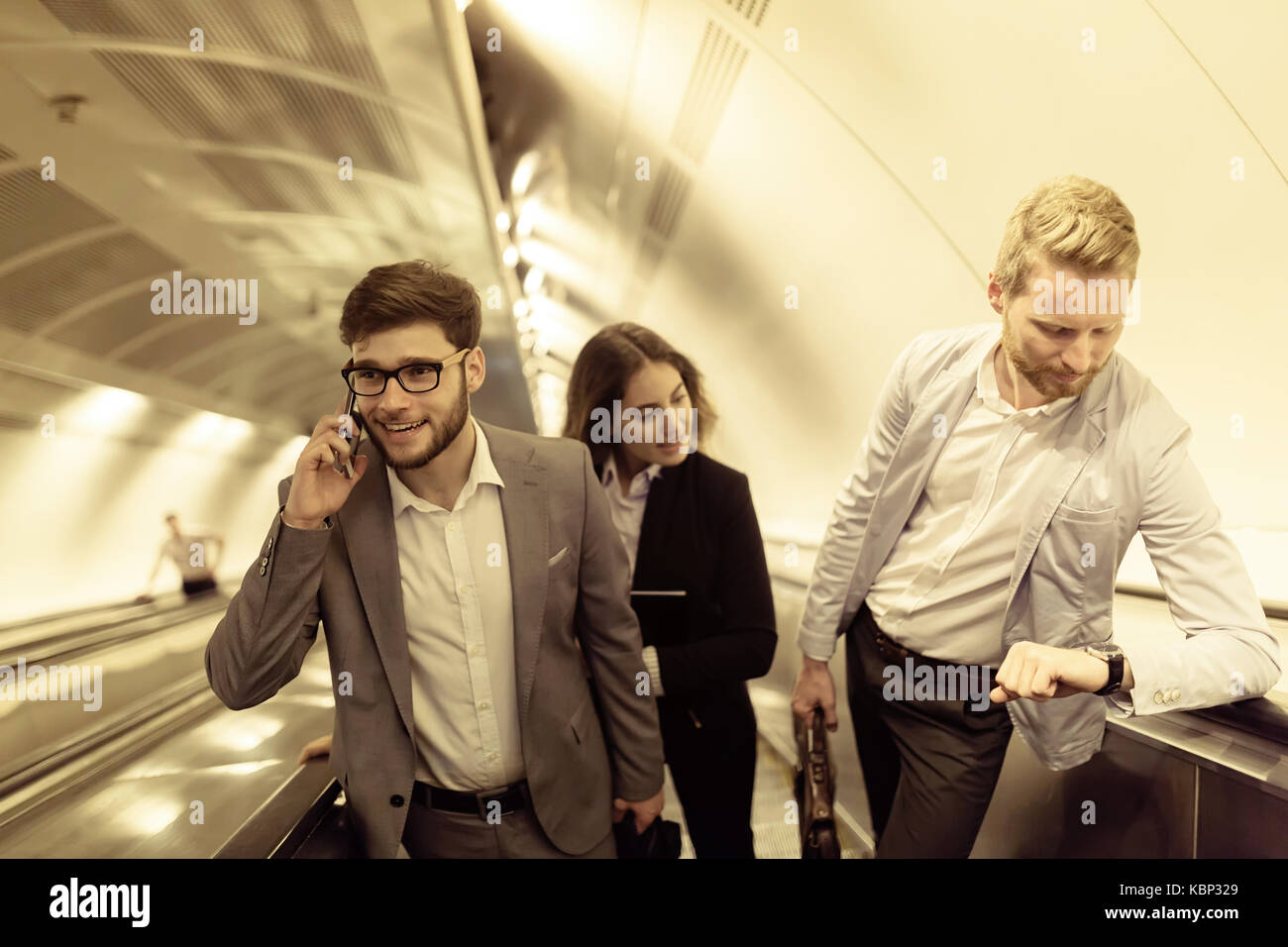 Subway stairs hi-res stock photography and images - Alamy