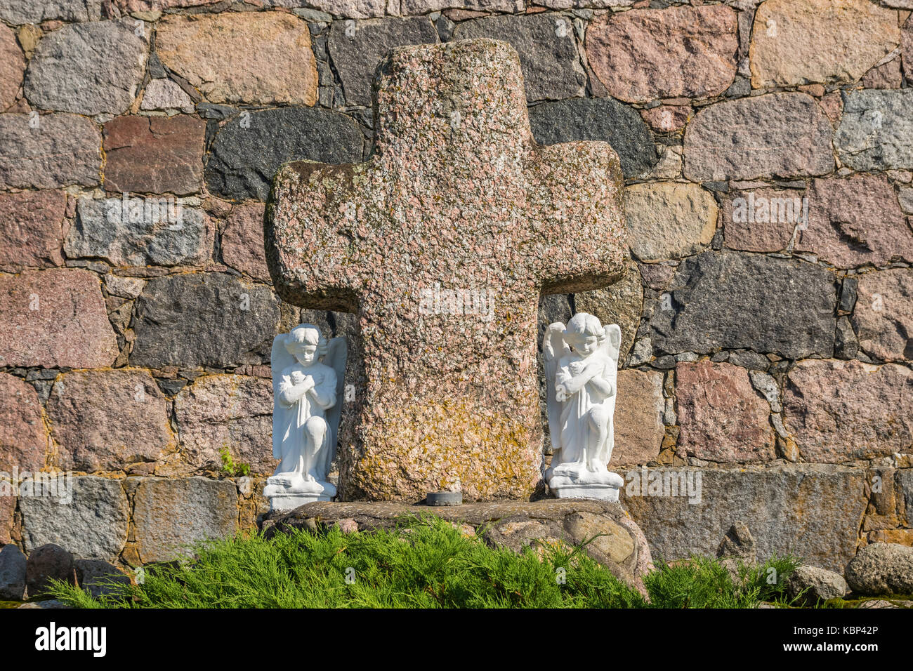Guardian angel on a cross hi-res stock photography and images - Alamy