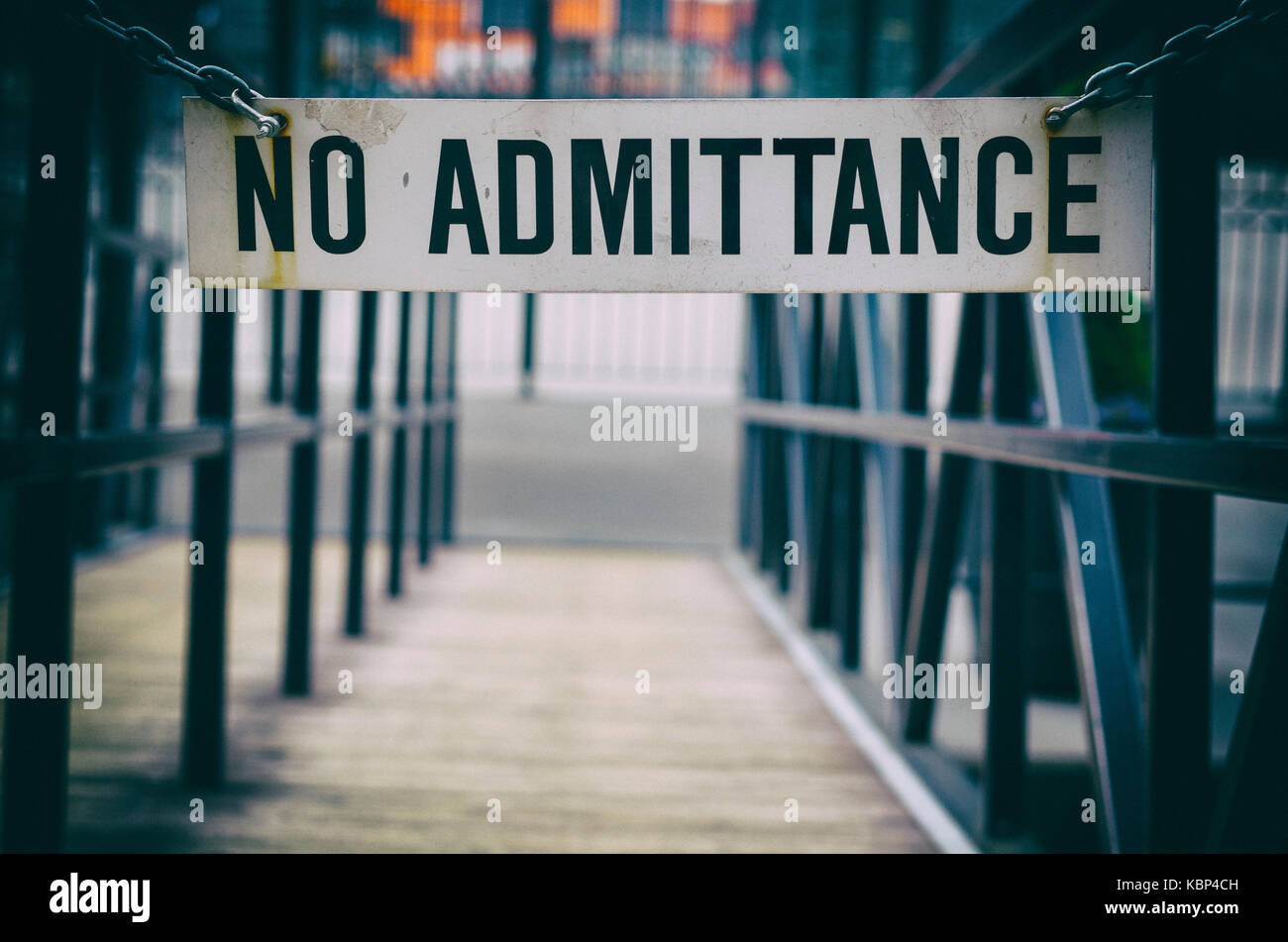 no admittance warning Stock Photo - Alamy