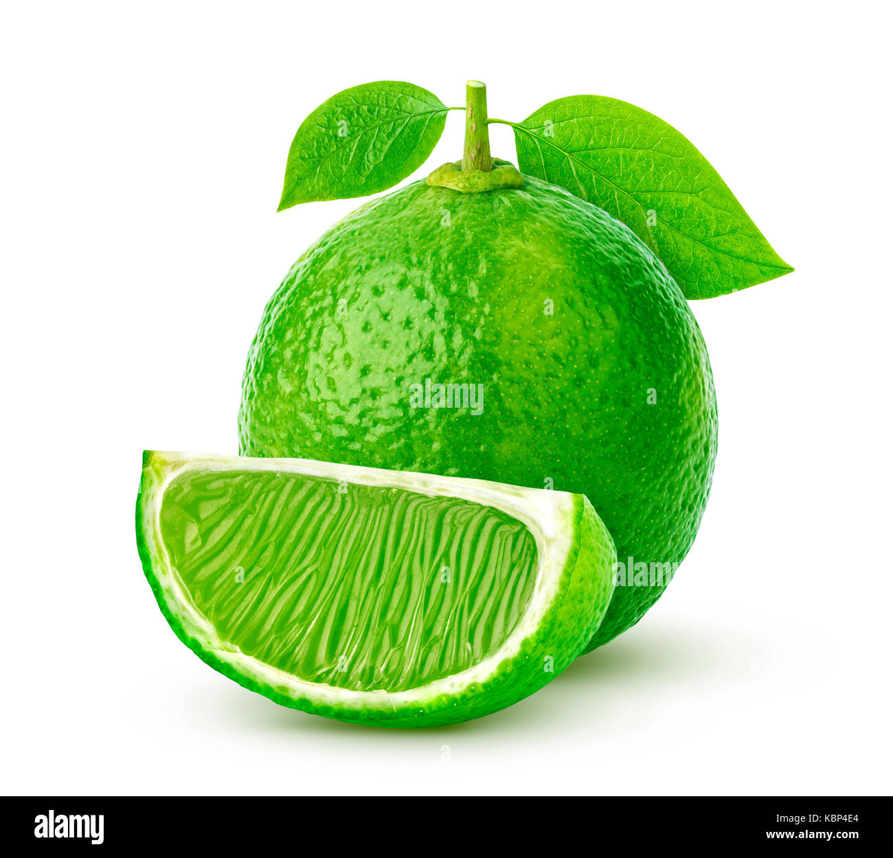 Single lime isolated on white background with clipping path Stock Photo ...