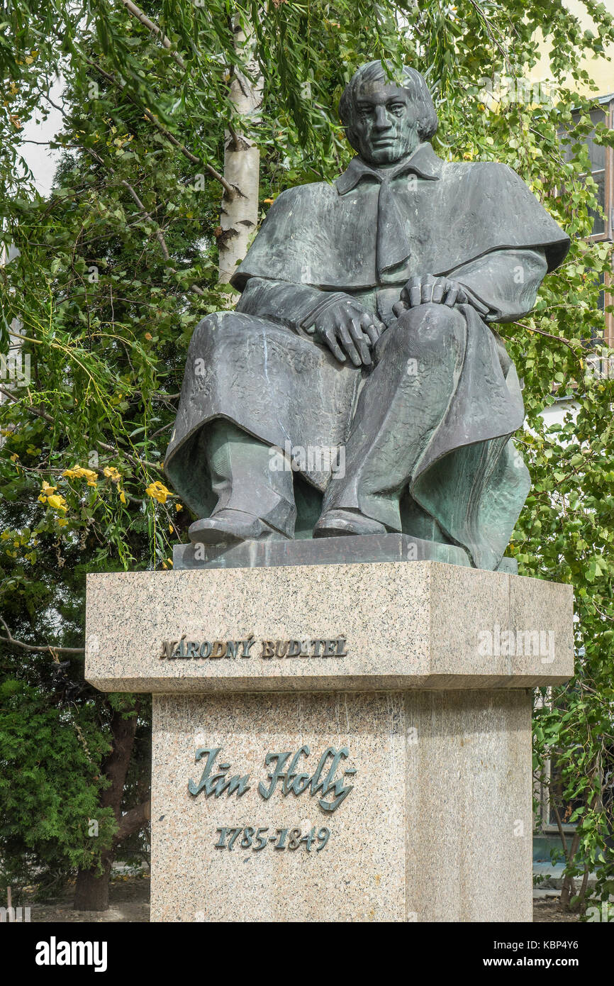 Slovakia, Bratislava, Jan Holly statue Stock Photo - Alamy
