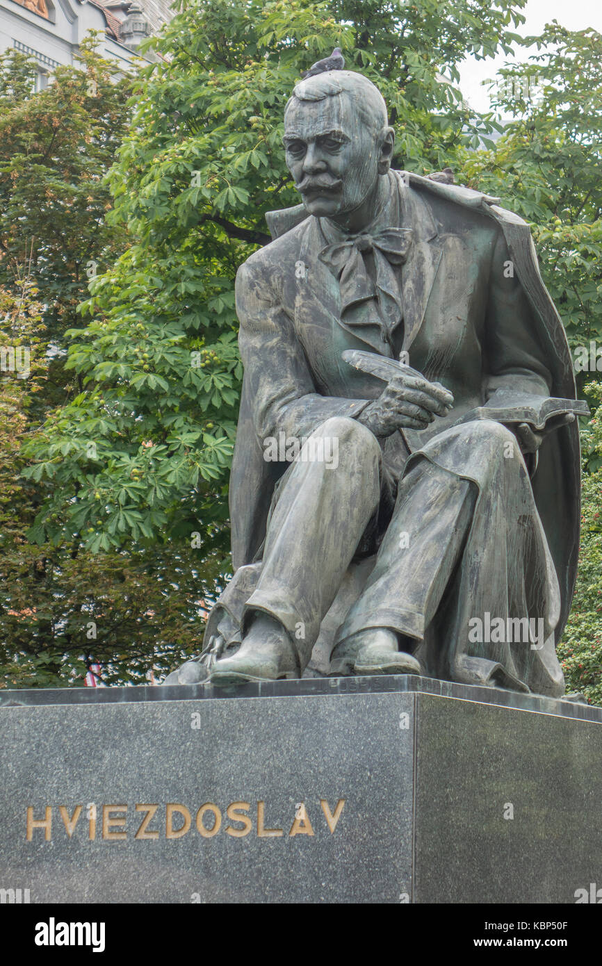 Slovakia, Bratislava, Hviezdoslav statue Stock Photo - Alamy