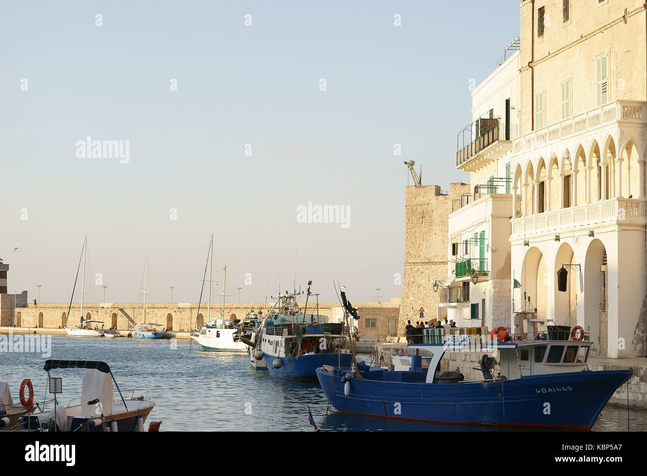 Port of Monopoli, apulia, italy Stock Photo - Alamy