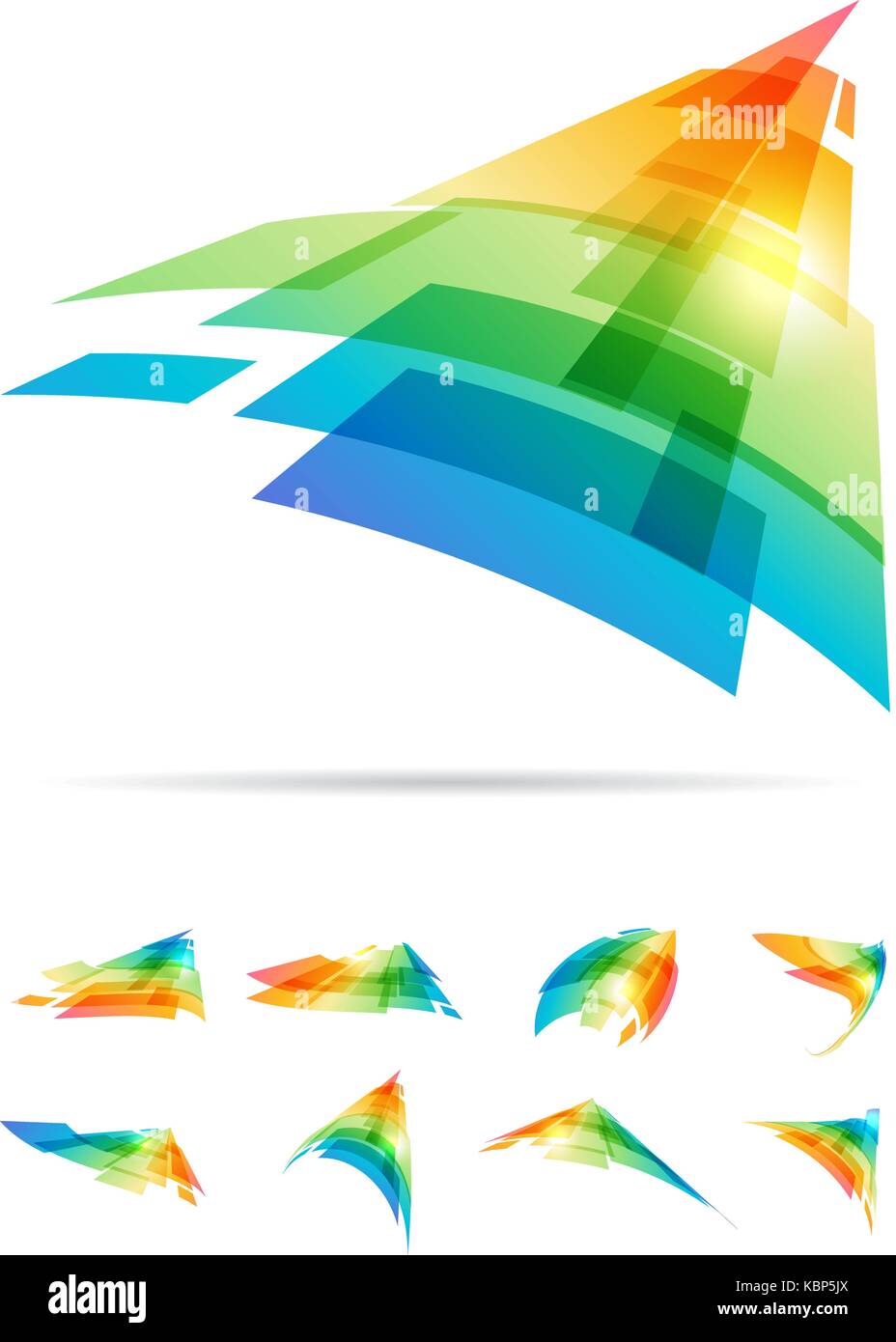 Colorful motion abstract signs set Stock Vector Image & Art - Alamy