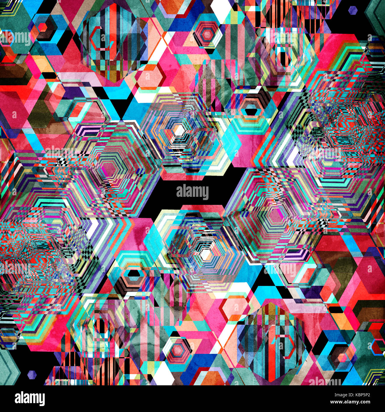 Seamless bright graphic pattern from different diamonds Stock Photo - Alamy