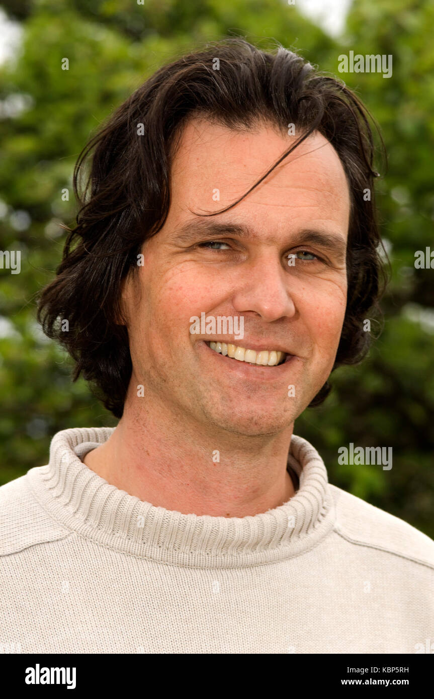 Gabriel David owner of Luscombe Organic Drinks in his orchard with ...