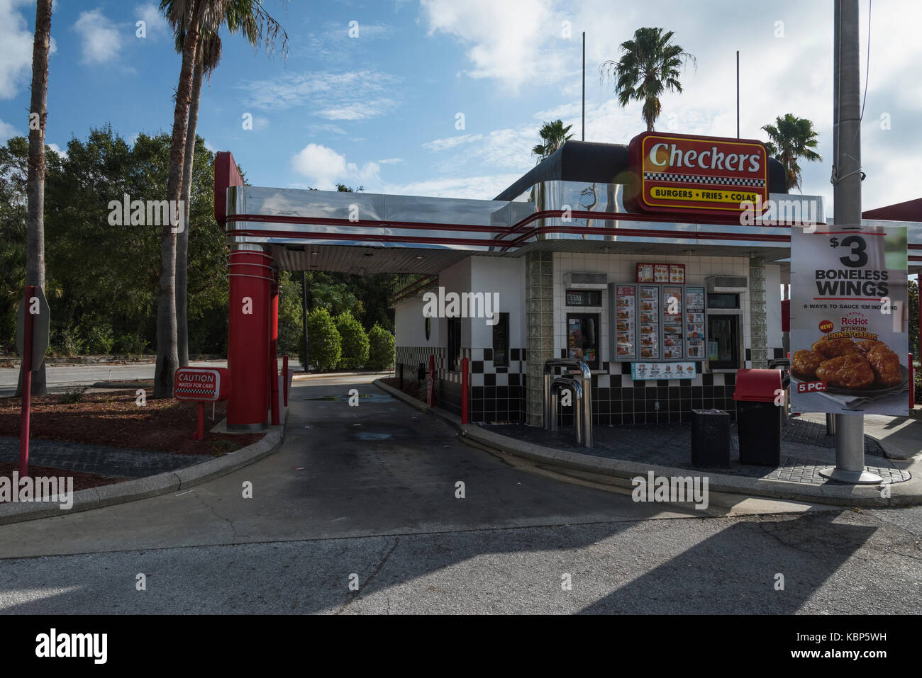Checkers Fast Food located in Fruitland Park, Florida USA Stock Photo ...