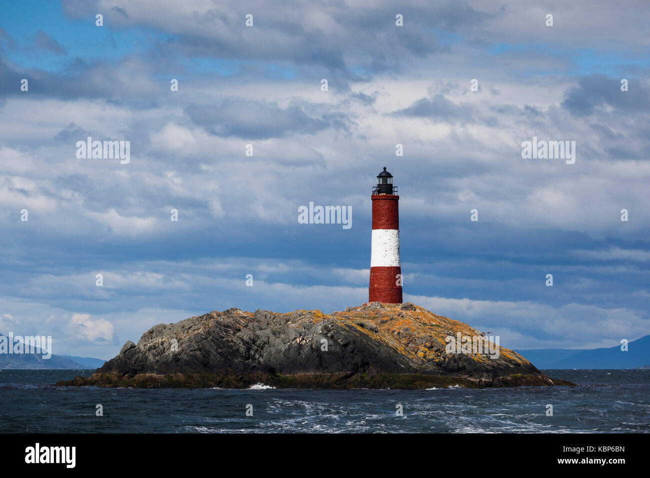 Les Eclaireurs Lighthouse in the Beagle Channel near Ushuaia, Tierra ...