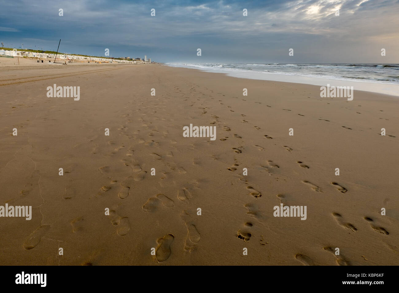 Footsteps in sand Stock Photo - Alamy