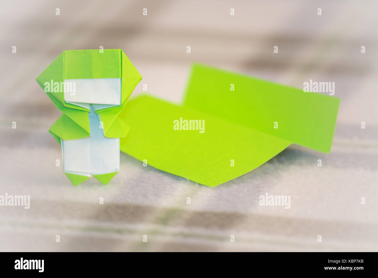 The Little Ninja Kid are Teaching How to Play Origami Stock Photo - Alamy